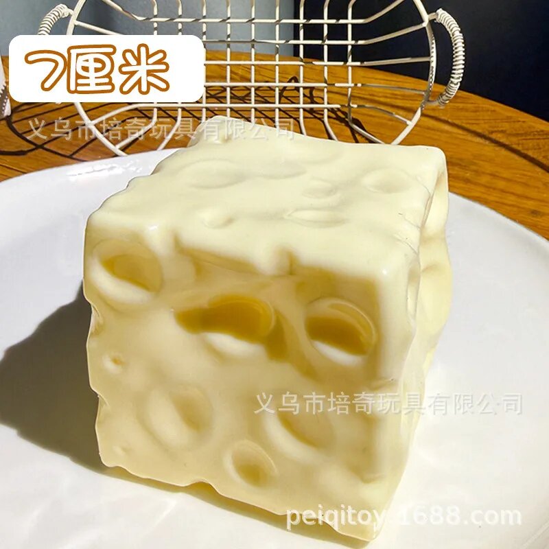 Гигантский сырный сквиш Peiqi 7cm