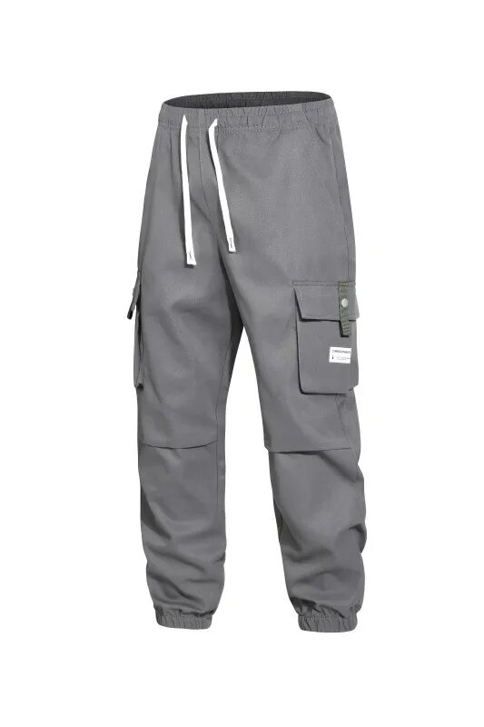 Мужские тактические карго брюки из полиэстера и хлопка Harajuku 8XL Серый, S, grey