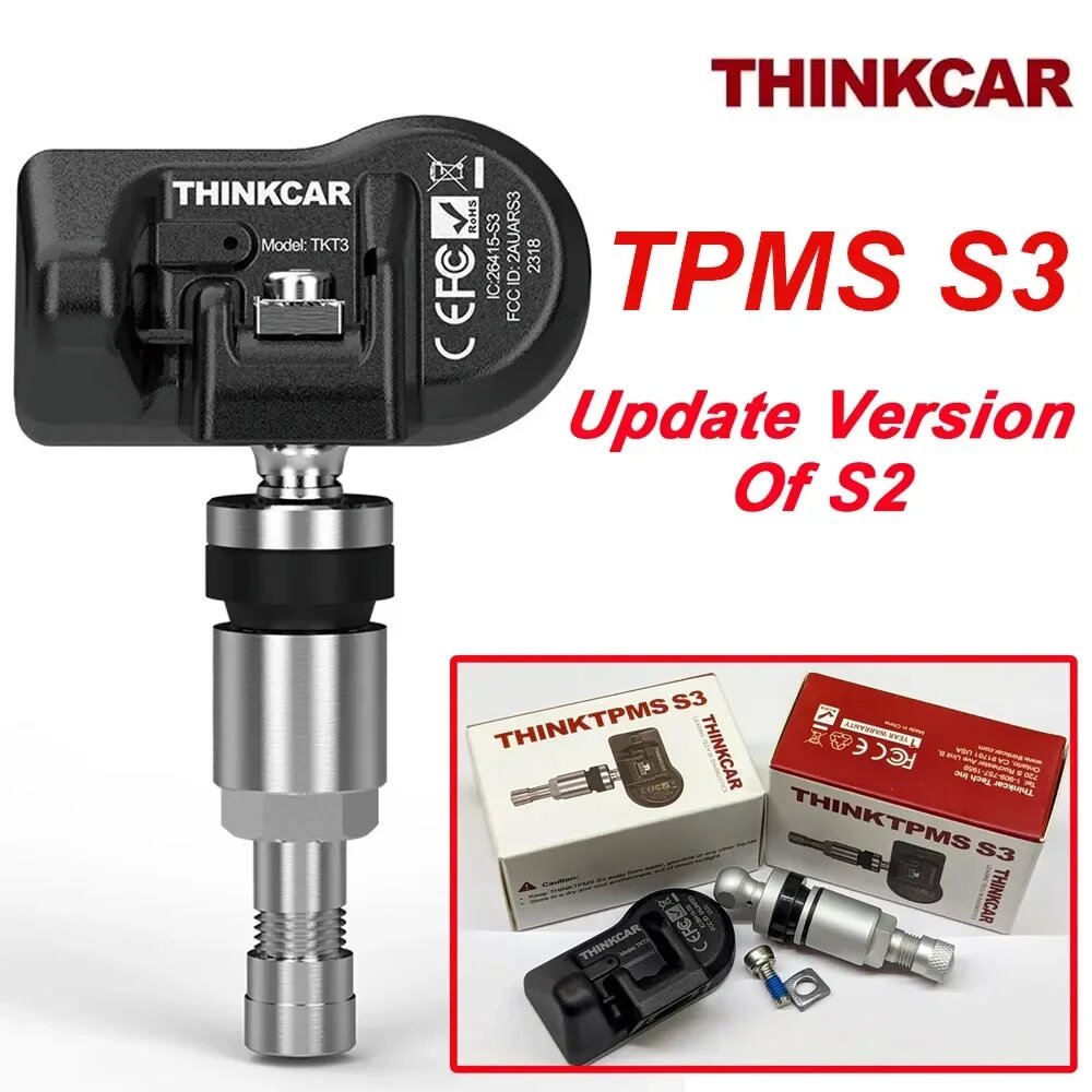 Датчик давления в шинах THINKCAR THINKTPMS S3 315/433 МГц для автомобилей, совместимый 1 PCS Sensor