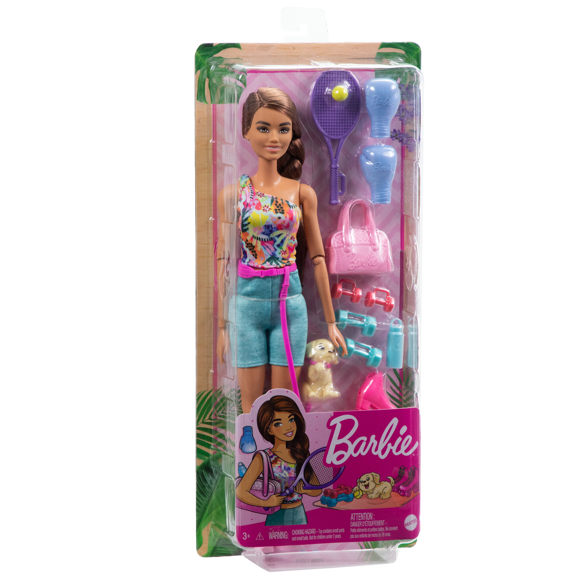 Кукла Barbie HKT91 Спортсменка с щенком с аксессуарами, 29 см
