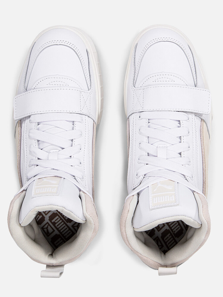 Ботинки PUMA Mayze Mid, размер 35, белый/бежевый — фото 1