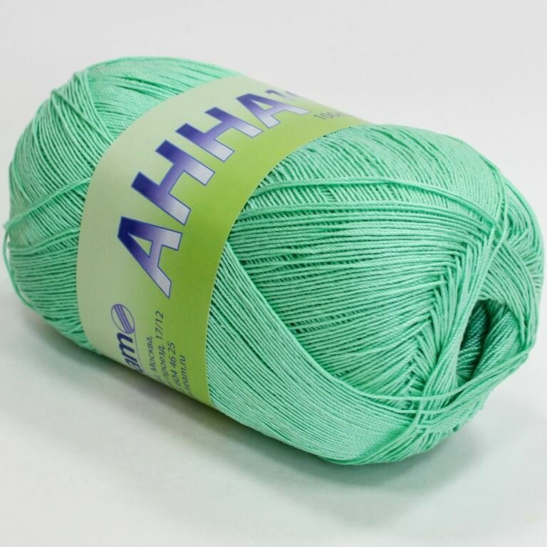 Анна 16 SEAM 100% хлопок 100гр*530м*3шт салат 991