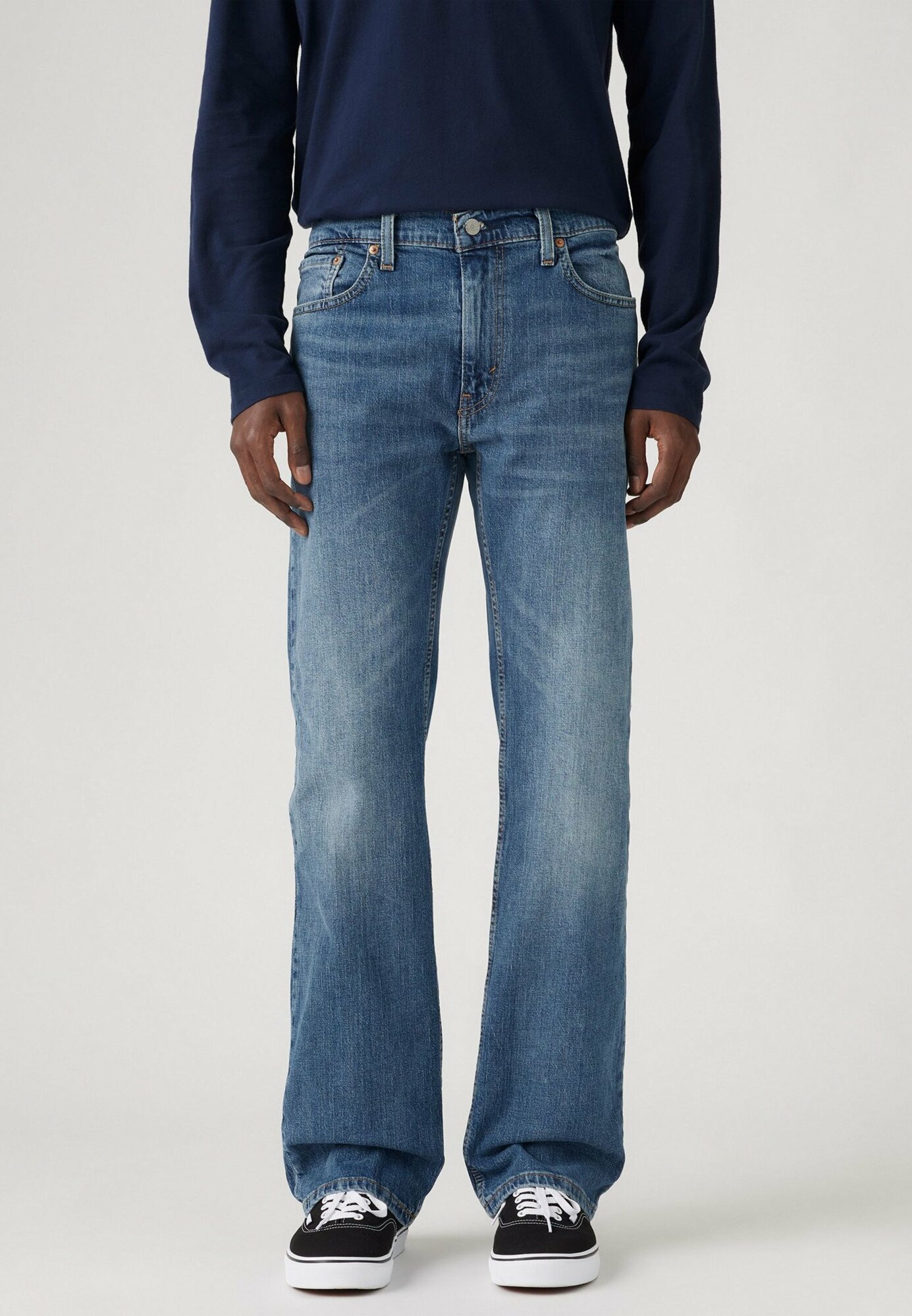 Джинсы клеш Levi's 527® SLIM BOOTCUT, размер 33X34, синий, голубой — фото 1