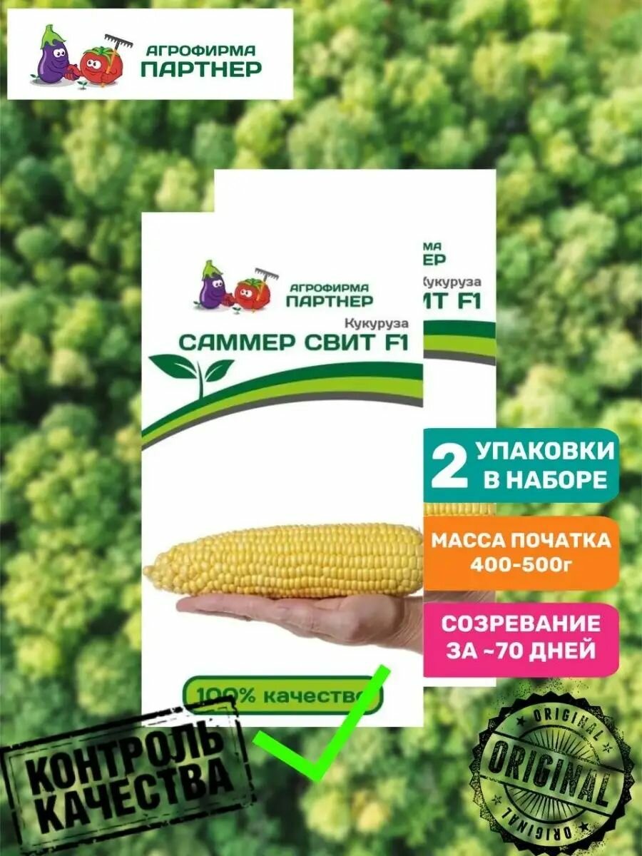 Кукуруза саммер свит F1, (3г), 2 уп.