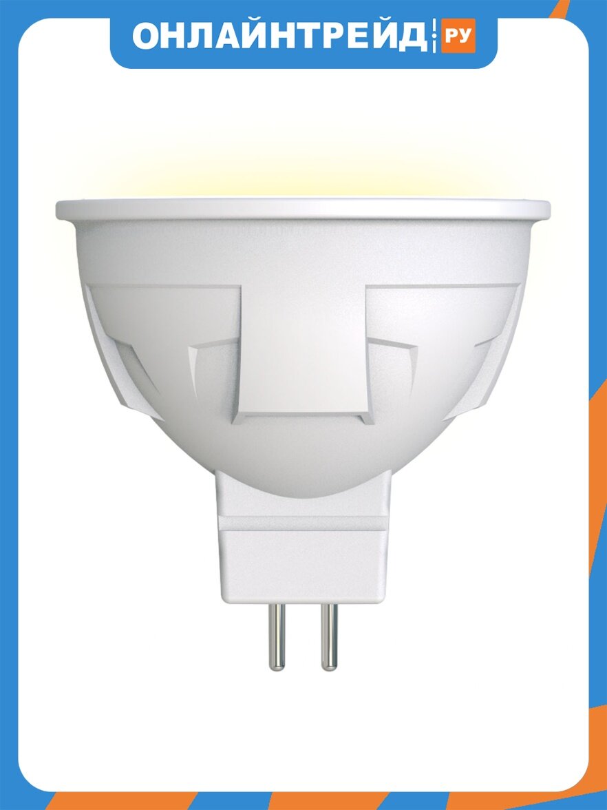 Светодиодная лампа Uniel LED-JCDR 6W/WW/GU5.3/FR PLP01WH Форма