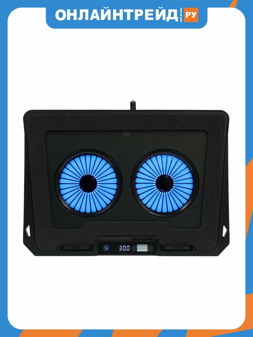 Подставка для ноутбука Digma D-NCP170-2x110 18", черный