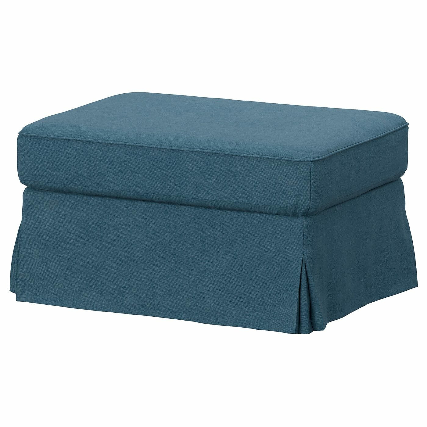 Пуф IKEA EKTORP, с потайным ящиком, шенилл, цвет синий, 17,95 кг