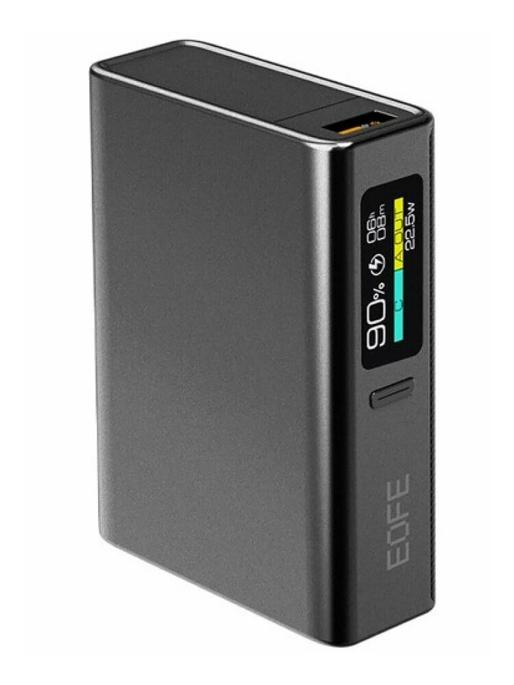 Внешний аккумулятор Power bank EOFE G110 10000mAh (37Wh), USB(A+C) Черный