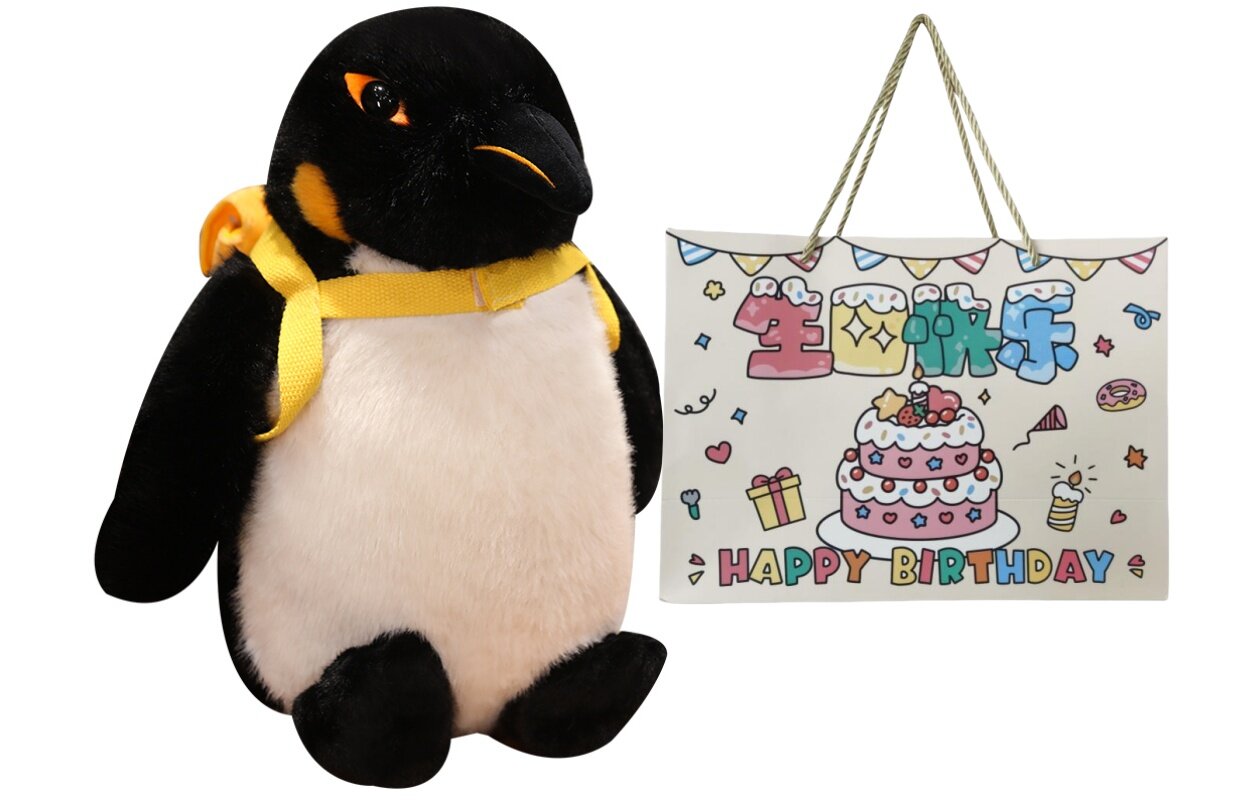 Плюшевая игрушка унисекс Mise Backpack Penguin-Happy Birthday Shopping Bag, 45CM EU