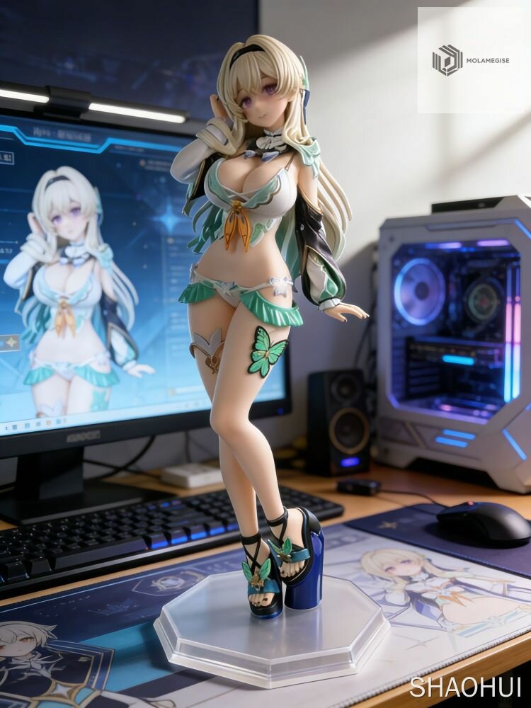 Фигурка Honkai: Star Rail Светлячок (Firefly) в купальнике, 23 см. Коллекционная статуэтка из ПВХ