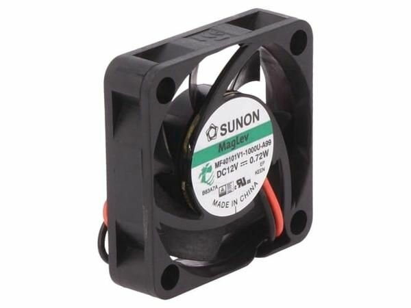 Вентилятор осевой SUNON MF40101V1-A99-A, 12В DC, 40x40x10мм, подшипник Vapo, поток 13,52куб. м/ч, 27,3дБА