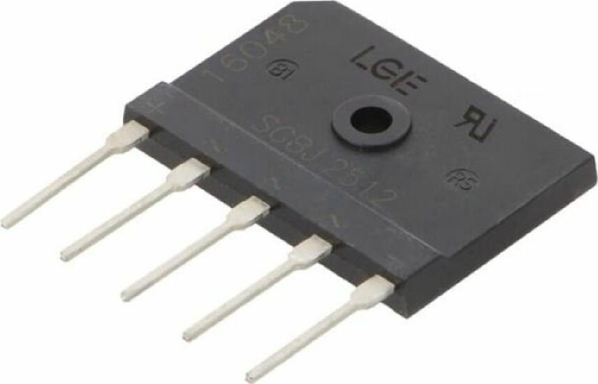 Диодный мост LGE SGBJ2512 трехфазный Urmax: 1,2кВ If: 25А Ifsm: 300А SGBJ 1шт