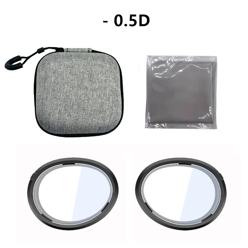 Линзы для Apple Vision Pro -0.5D, серые