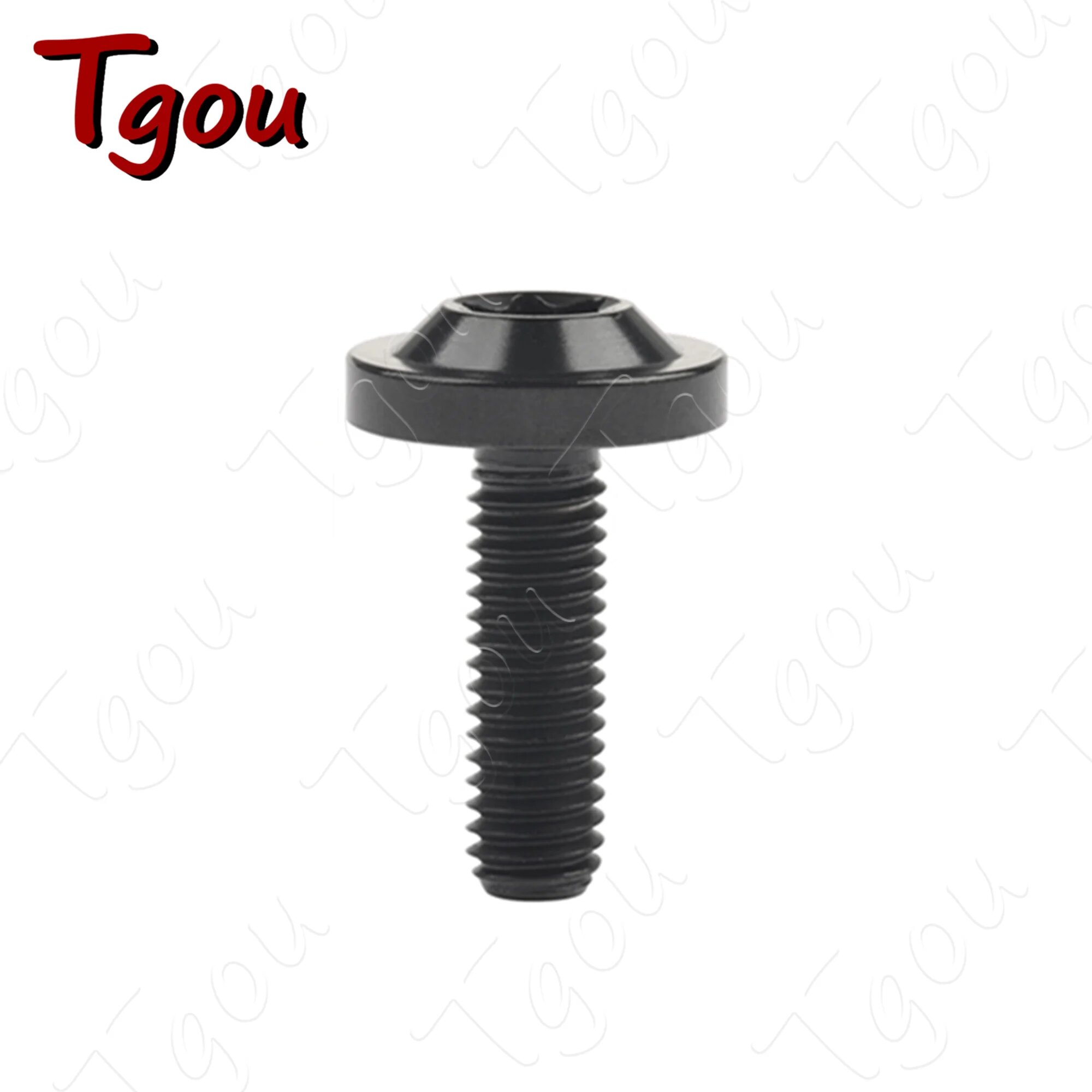 Титановые болты Tgou M6x10, 15, 20, 25 мм Torx T30 Черный, черный, 10mm