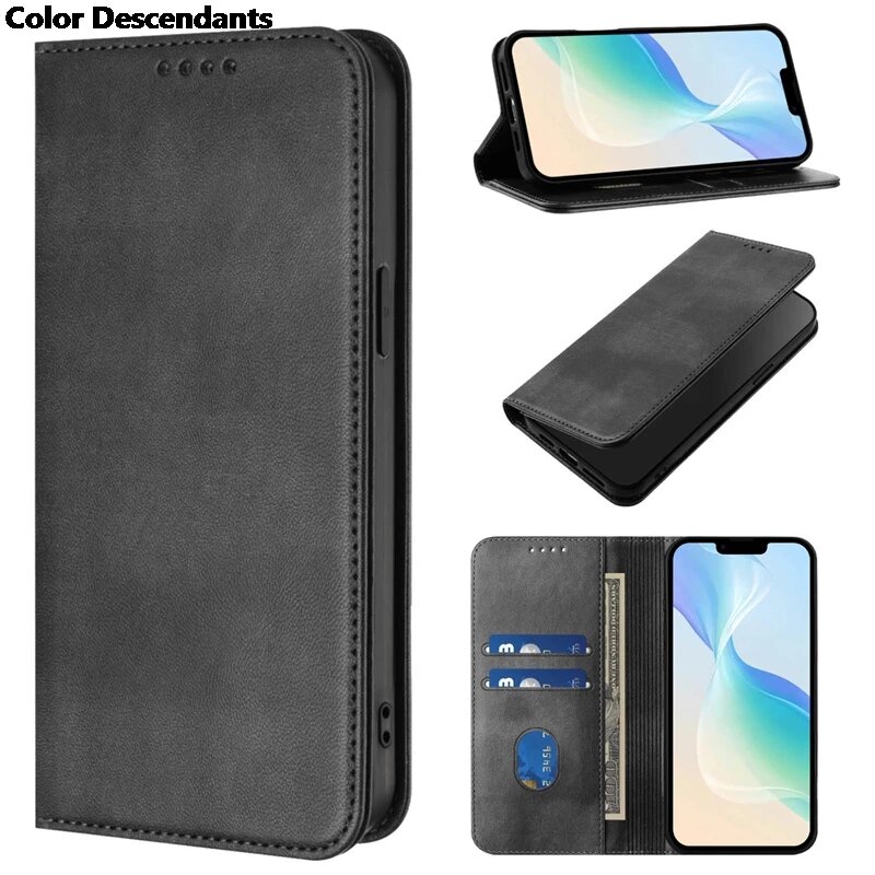Магнитный чехол Coque C69 для Oukitel C69 C62 C61 C60 C59 Pro, кожаный Черный, A3, Oukitel C69