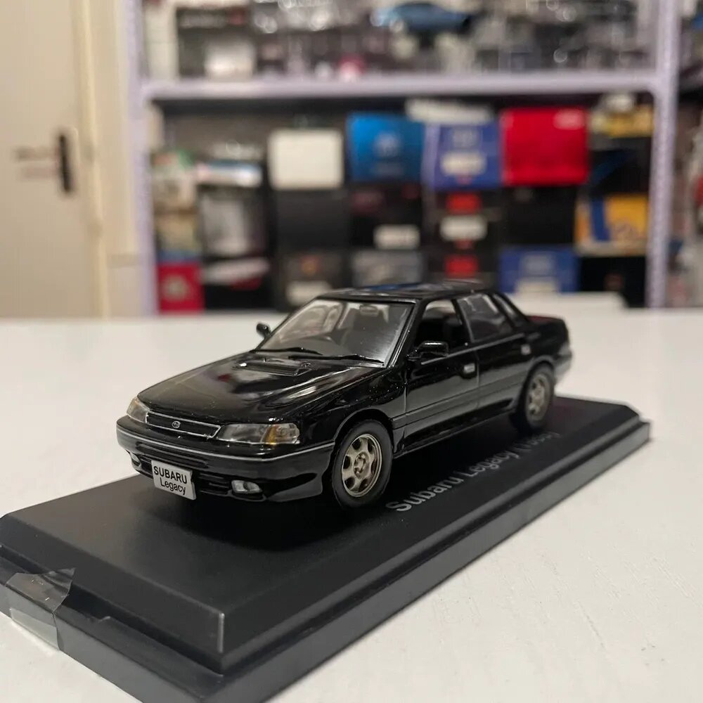 1:43 Norev Subaru Legacy 1989 Black Diecast Model Модель коллекционная-без упаковочной коробки