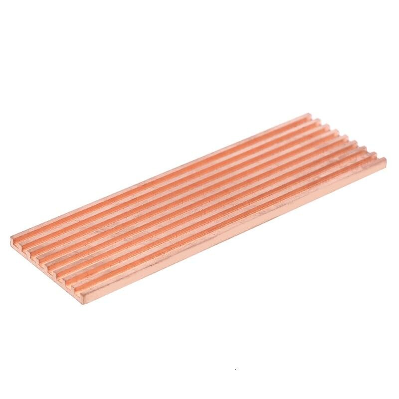 Радиатор из чистой меди для M.2 2280 NVMe SSD 2/3/4мм, 2MM