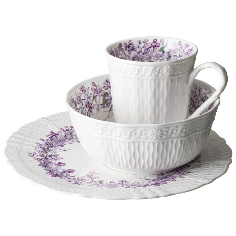 Набор посуды обеденный lefard "Lilac" 3 пр.