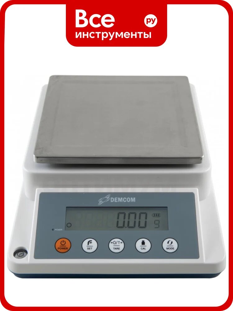 Лабораторные весы DemCom DL-5001, точность 0,1 г, питание от сети/аккумулятора/батареек