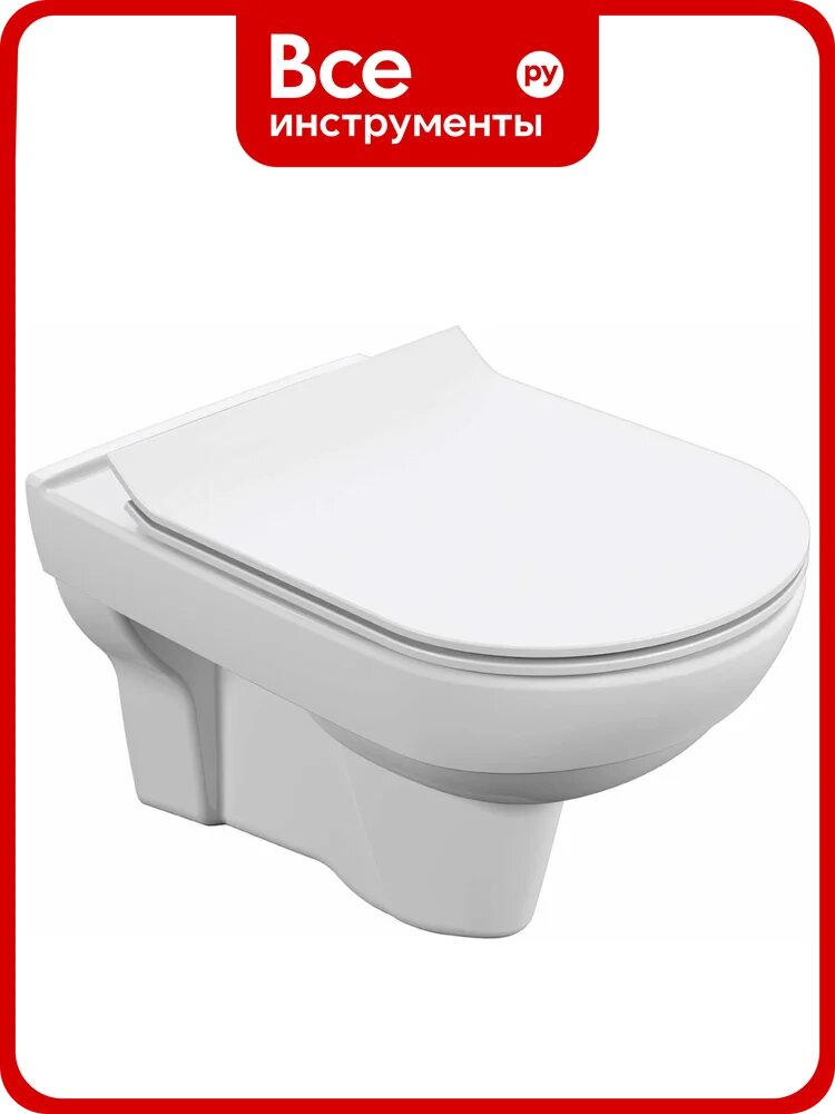 Подвесной унитаз Cersanit City Clean On DPL EO slim MZ-CITY-COn-S-DL-w