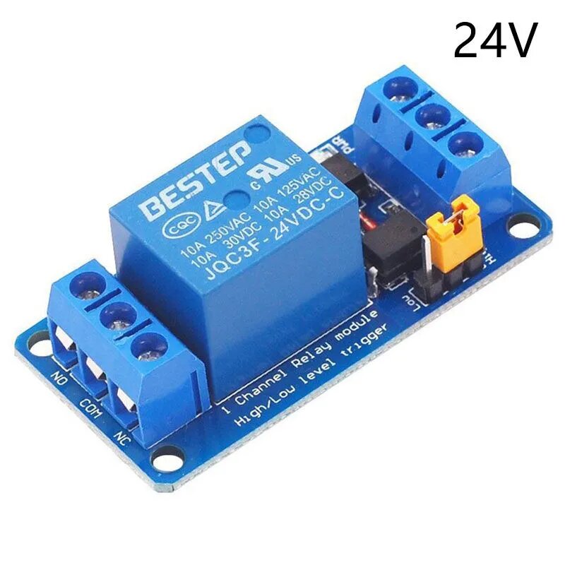 1-канальный релейный модуль 3.3 24V высокий/низкий уровень триггера, плата реле.