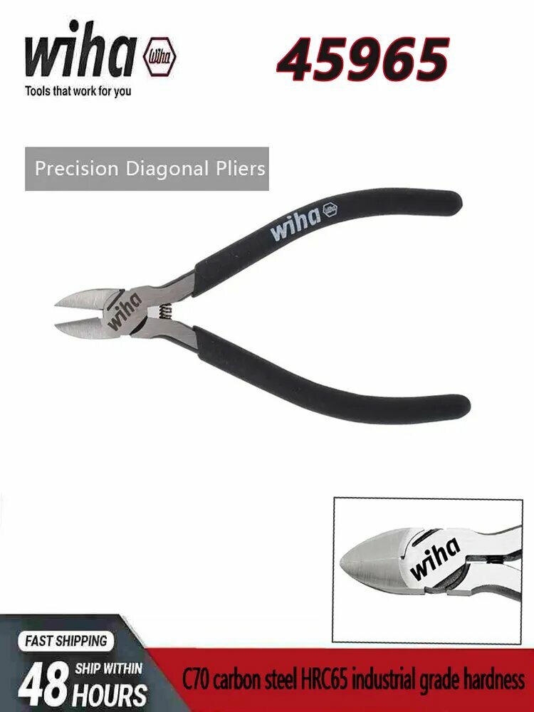 Wiha 45965, классические прецизионные кусачки 125mm (5"), бокорезы для моделизма и электроники