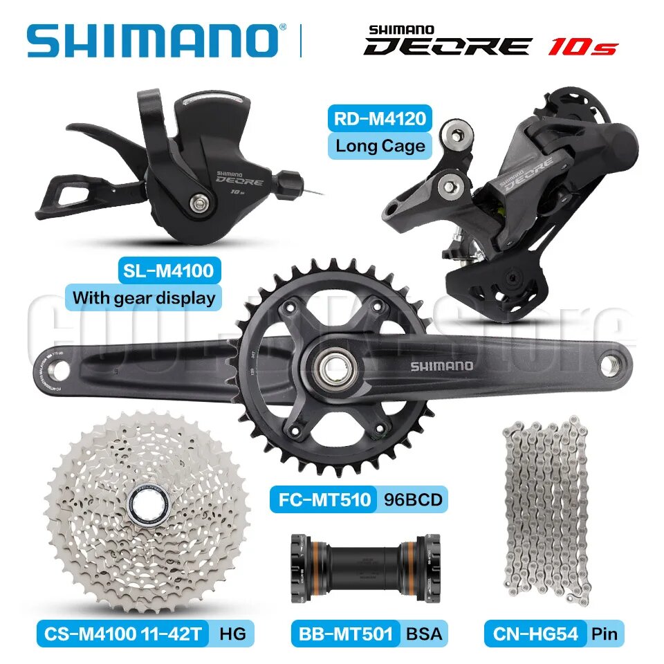 SHIMANO Deore M4100 10-скоростной групповой набор