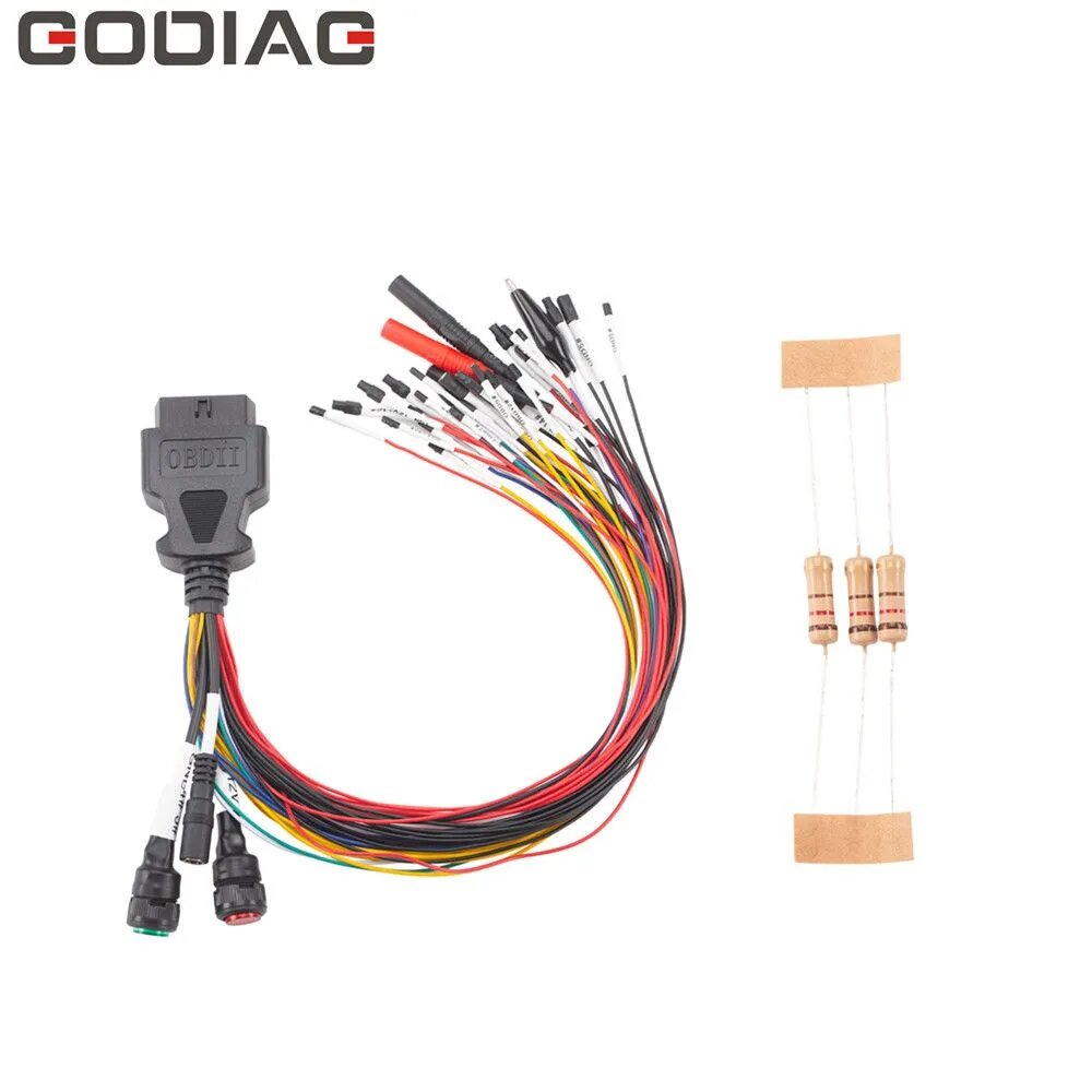Кабель-разветвитель GODIAG Breakout Tricore (полный набор протоколов OBD2) соединительный кабель для подключения ЭБУ с целью программирования