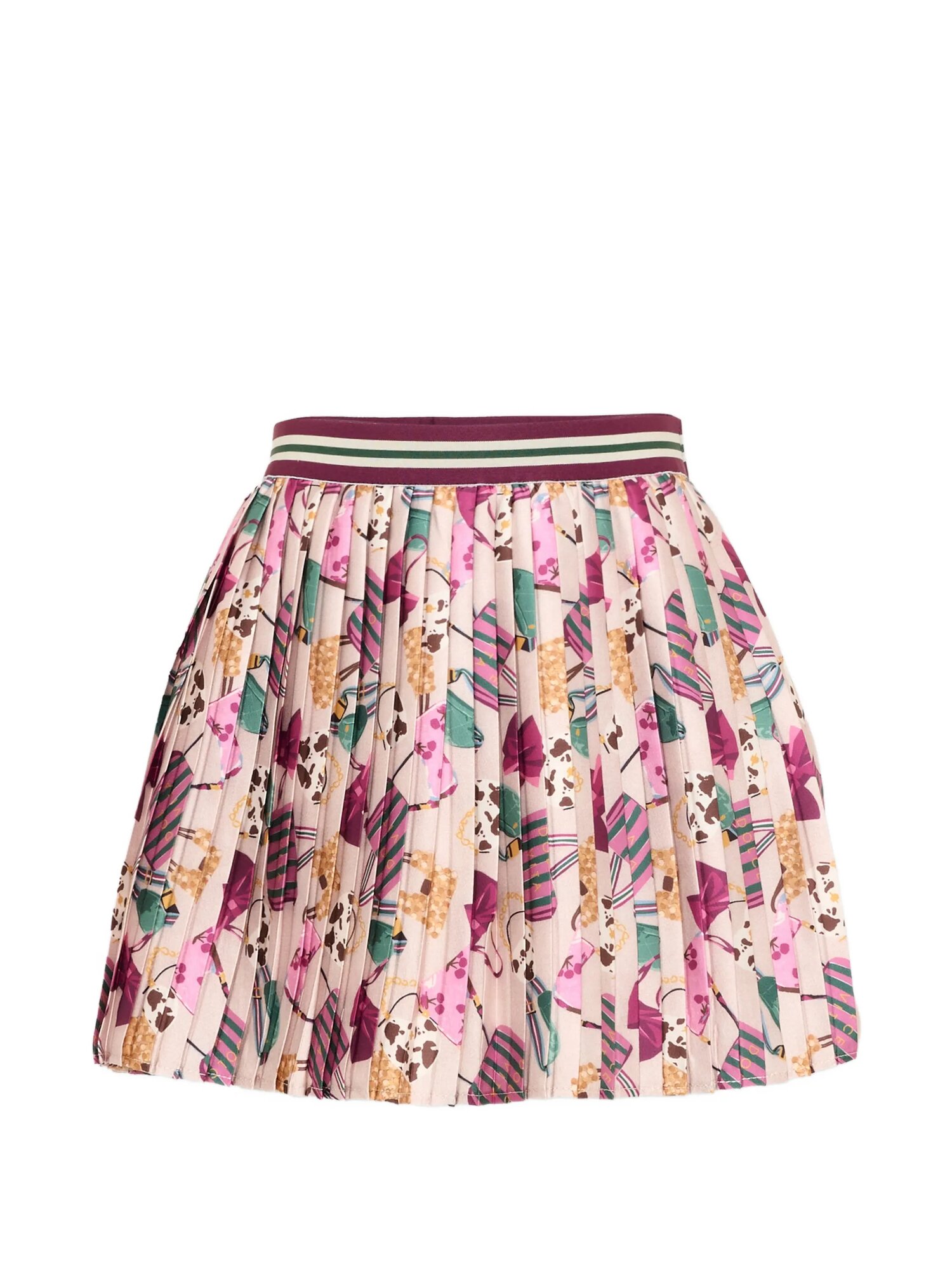 Юбка Pleated graphic-print mini skirt