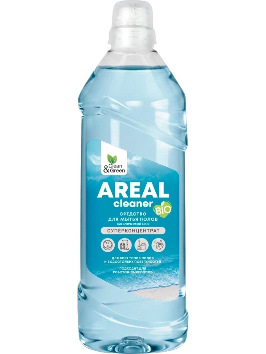 Моющее средство Clean&Green CG8136 для мытья пола Areal Океанический бриз, объем 1 л