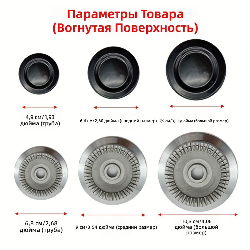 Головка горелки европейского типа для газовой плиты и духовки с вогнутой огнеупорной крышкой, разделительной решеткой и рассекателем пламени, средний размер