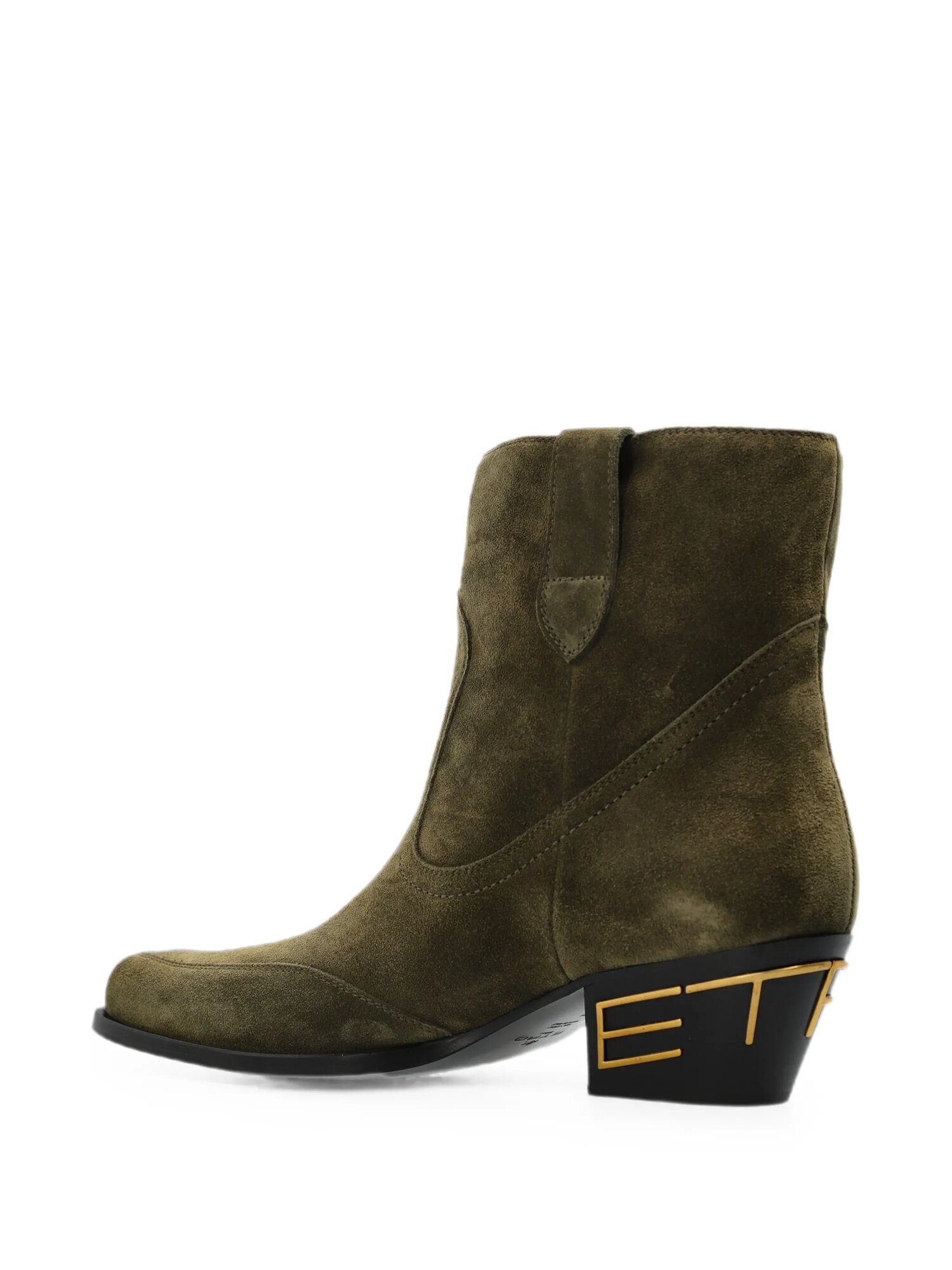 Ботинки ETRO Logo-plaque suede ankle boots, размер 41 — фото 1