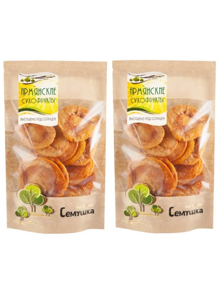 Семушка Персики сушеные без косточки, 2 шт по 130 г