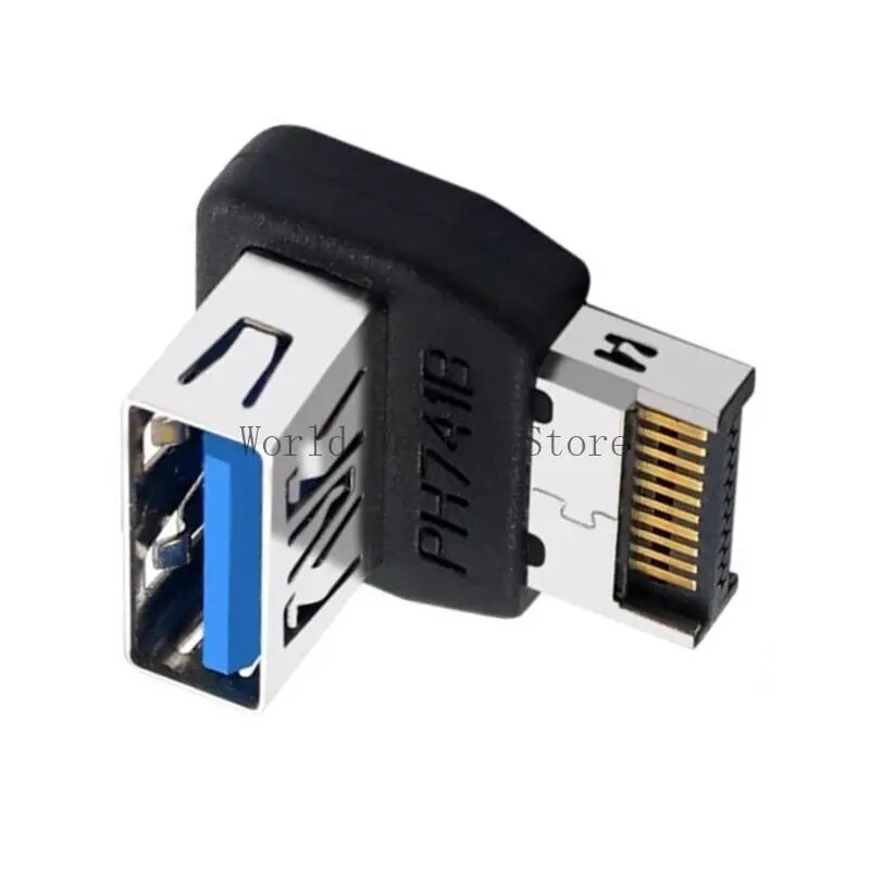 USB-адаптер 10 Гбит/с USB3.1 Type E 90° PH741B — фото 1