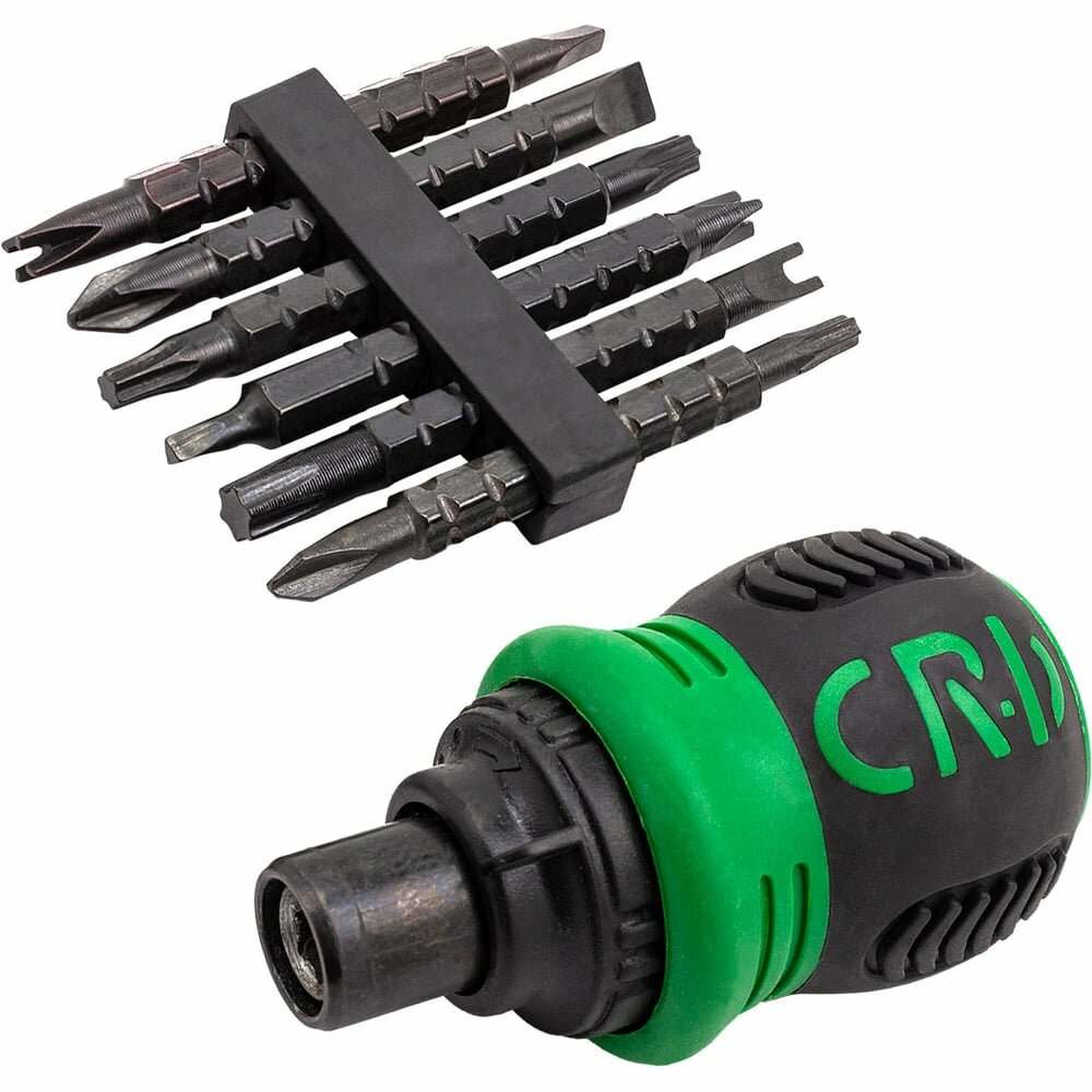 Отвертка Rockforce реверсивная с набором бит специальных, в блистере RF-32807MR(51771)