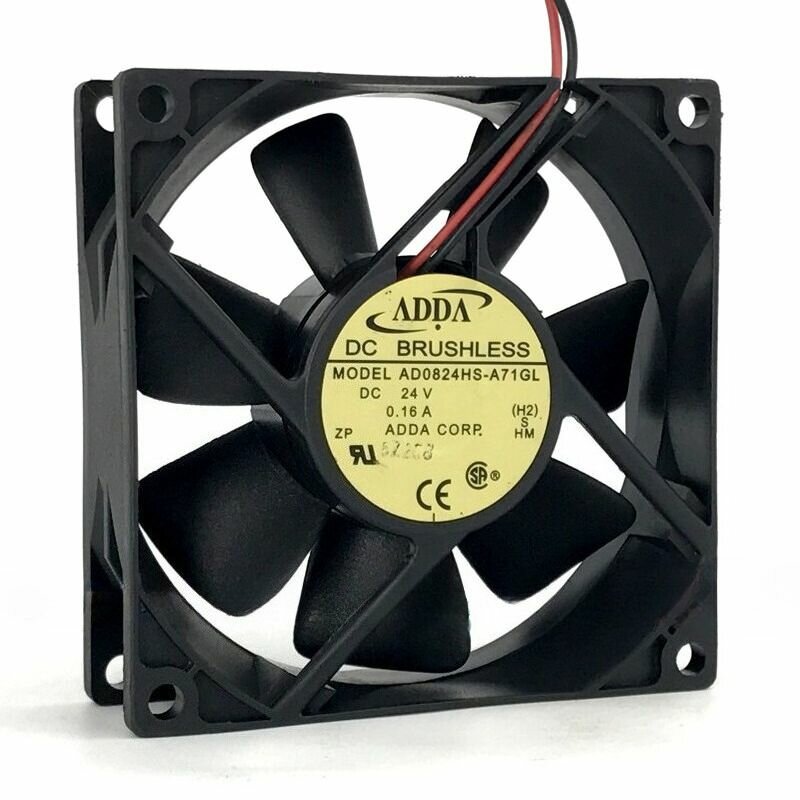 ADDA AD0824HS-A71GL вентилятор 80 * 80 * 25 мм DC24V 0.16A 2 контакты -