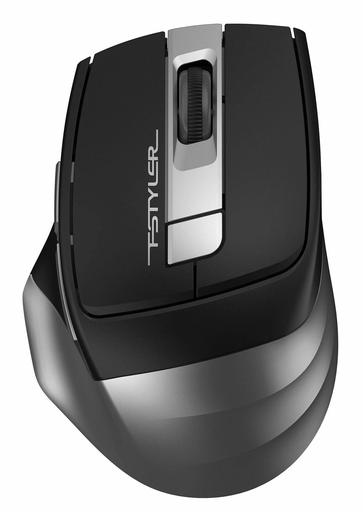 Мышь компьютерная A4Tech Fstyler FG35 серый/черный оптическая (2000dpi) беспроводная USB (6but)