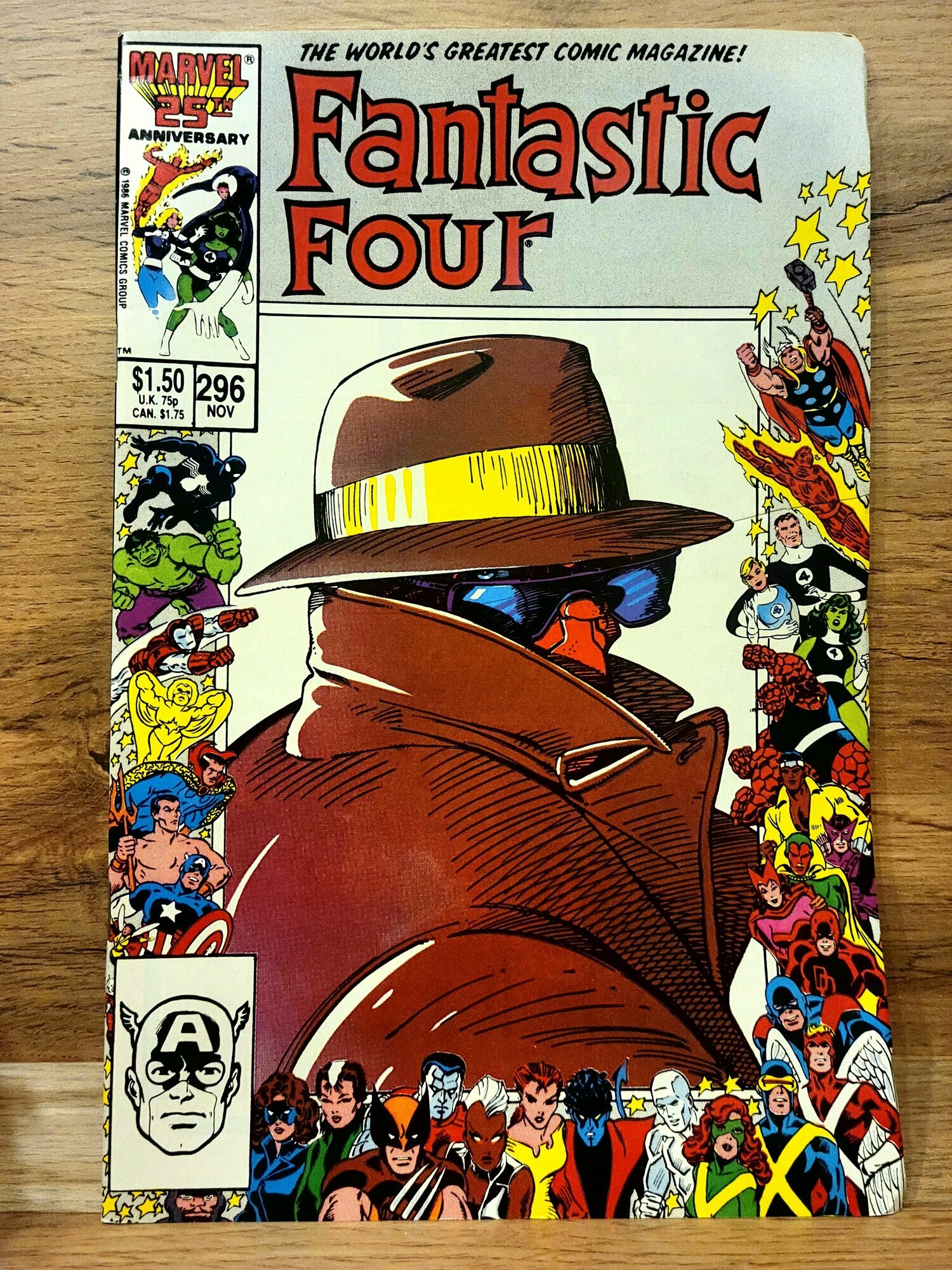 Ретро Комикс Fantastic Four #296. 1986 Год. Оригинал!