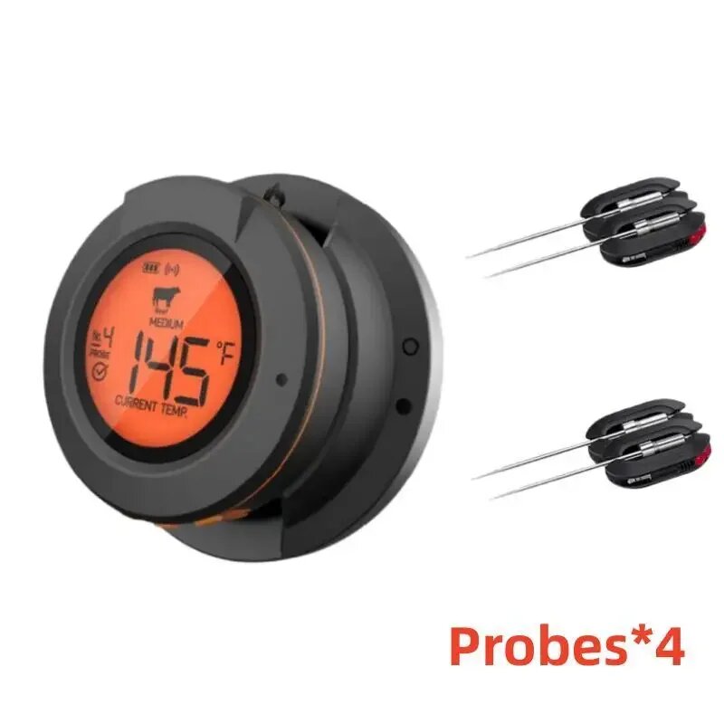 Термометр для гриля Bluetooth, 4 шт. зондов, Oven thermometer 4