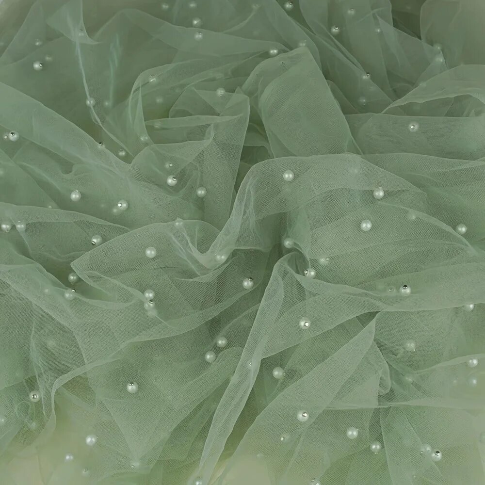 Скатерть-дорожка зеленая, полиэстер/хлопок, light green