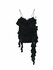 Топ LOVE MOSCHINO Ruffled spaghetti-strap top, размер 44