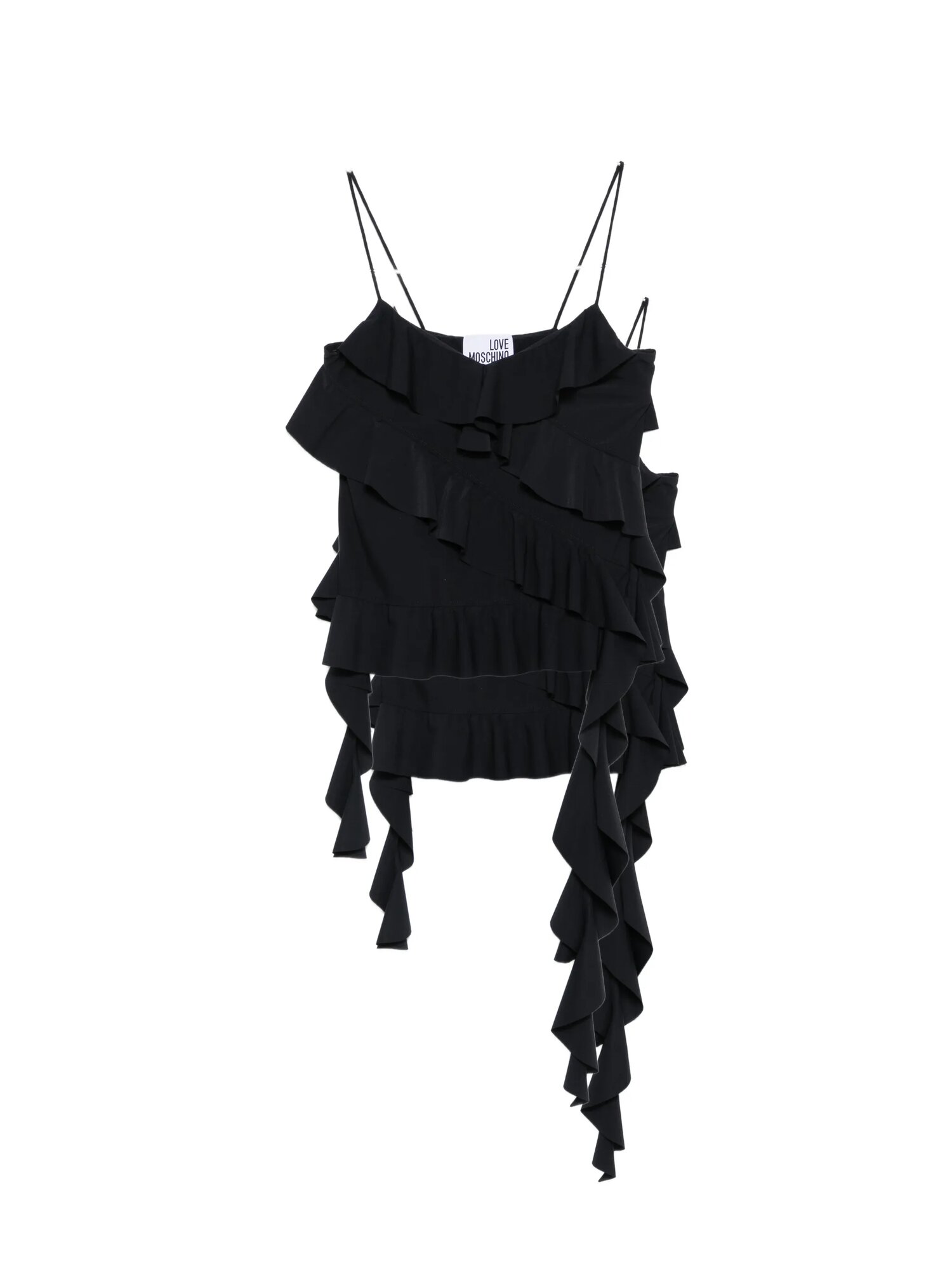 Топ Ruffled spaghetti-strap top