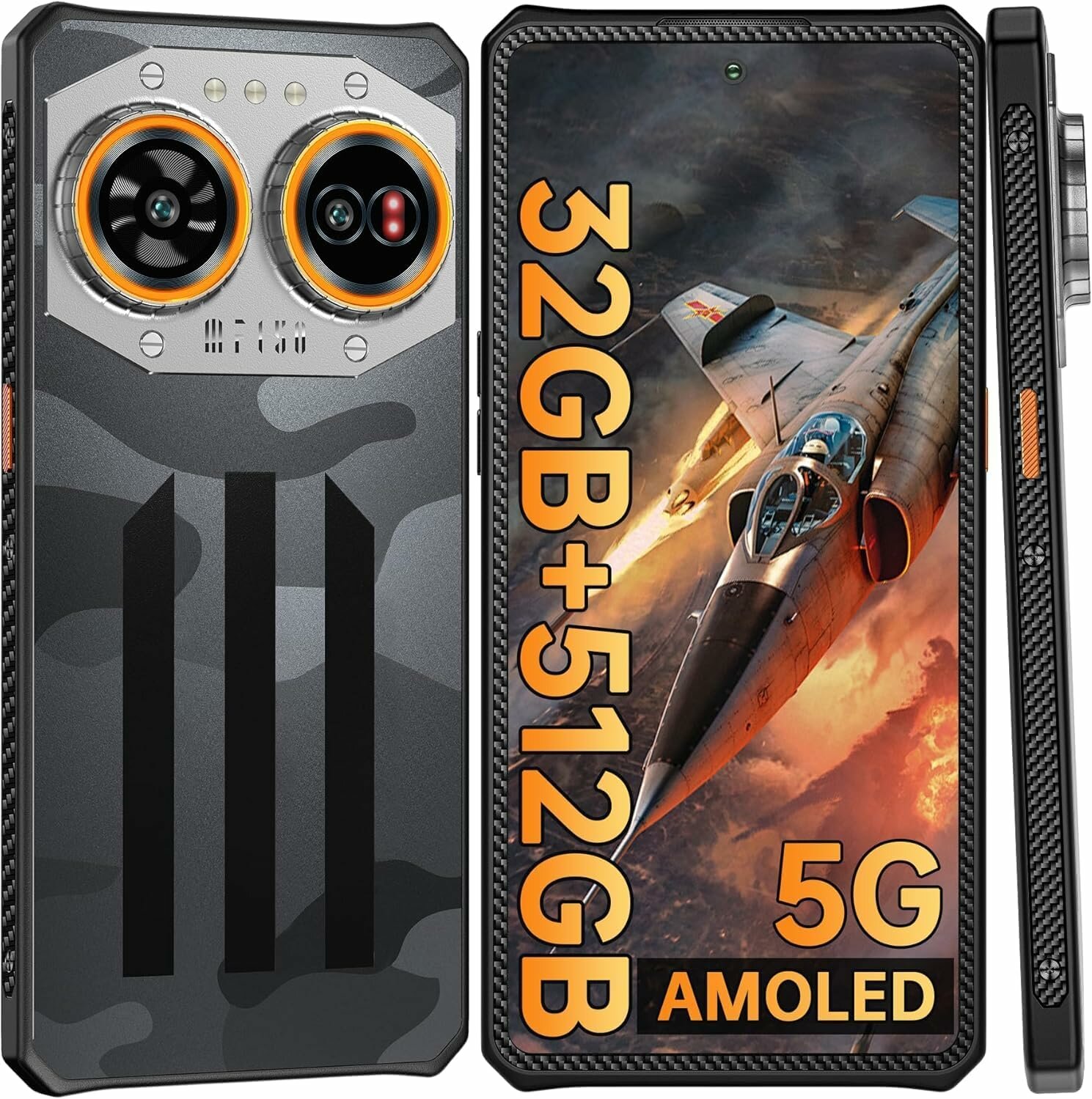 Ультрапрочный смартфон IIIF150 Air 2 5G, 32(16+16) ГБ 512 ГБ, 6,78-дюймовый AMOLED-экран, 5000 мАч