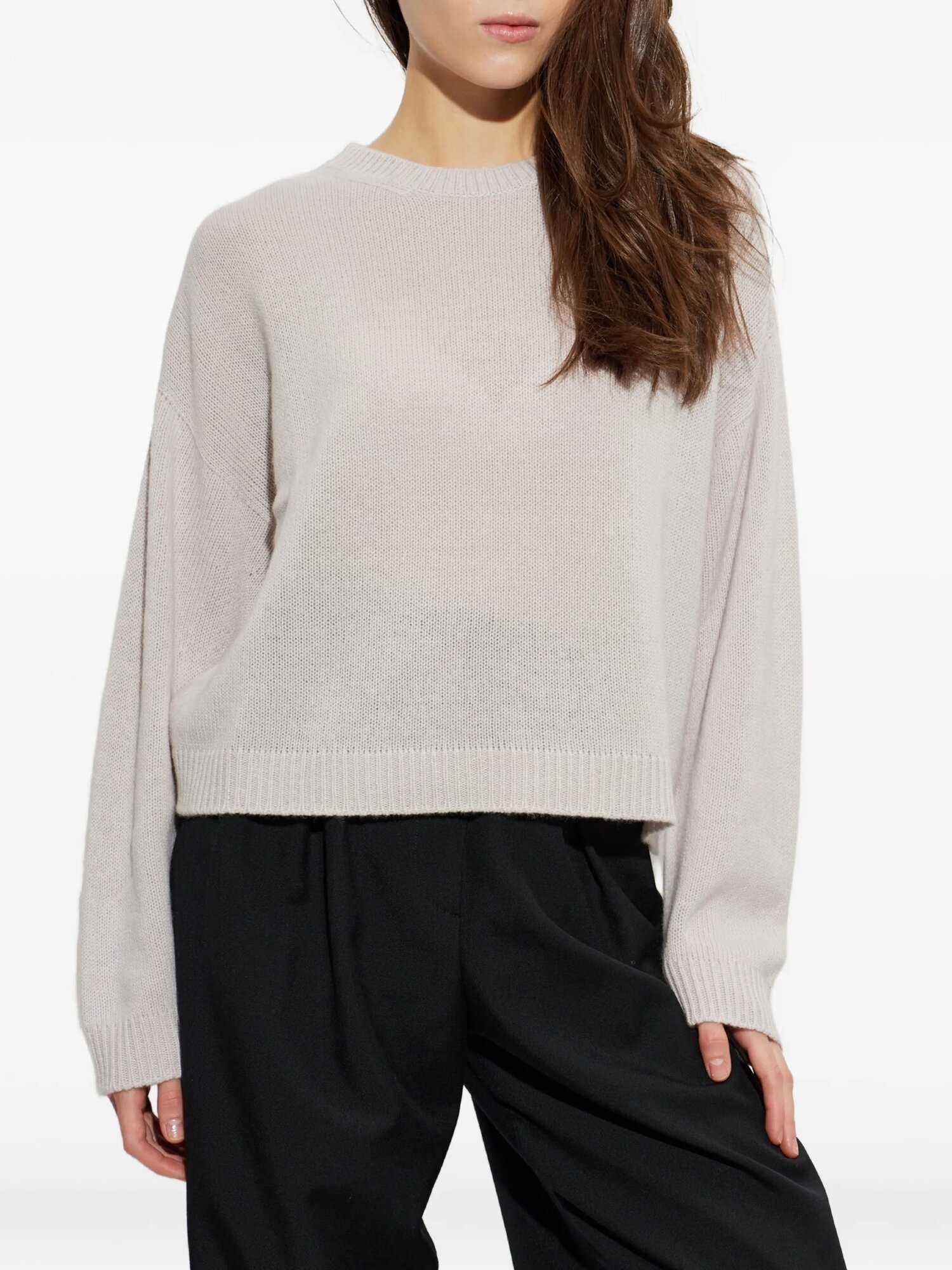 Свитер FABIANA FILIPPI Cashmere crew-neck sweater, размер 44, , purple — фото 1
