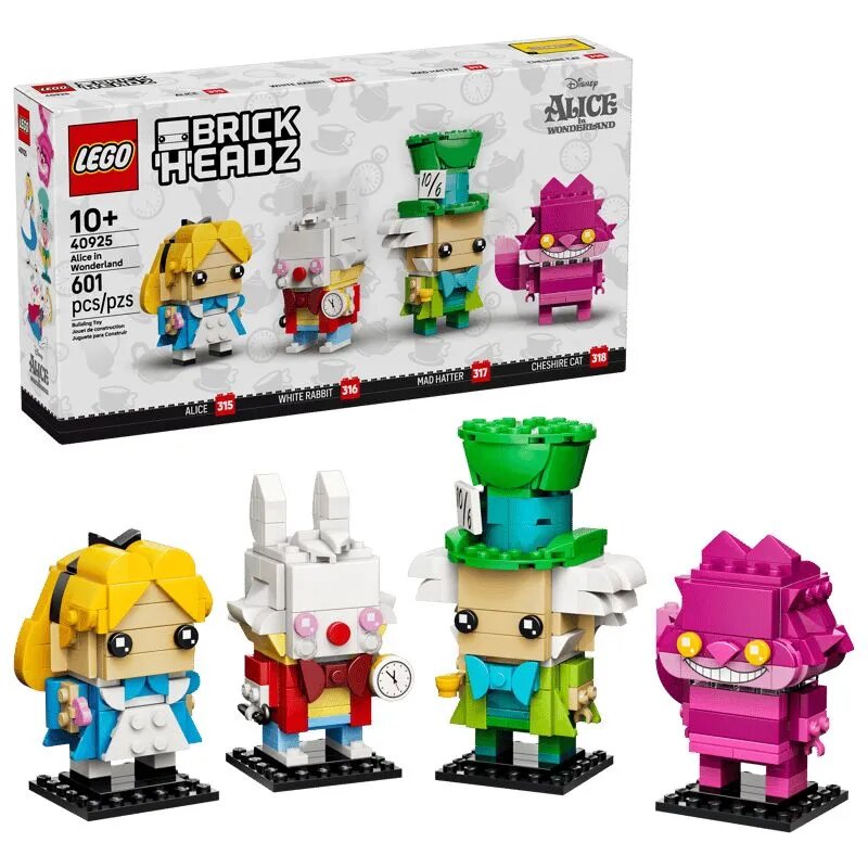 Конструктор LEGO BrickHeadz 40925 Алиса в Стране чудес, 601 дет.