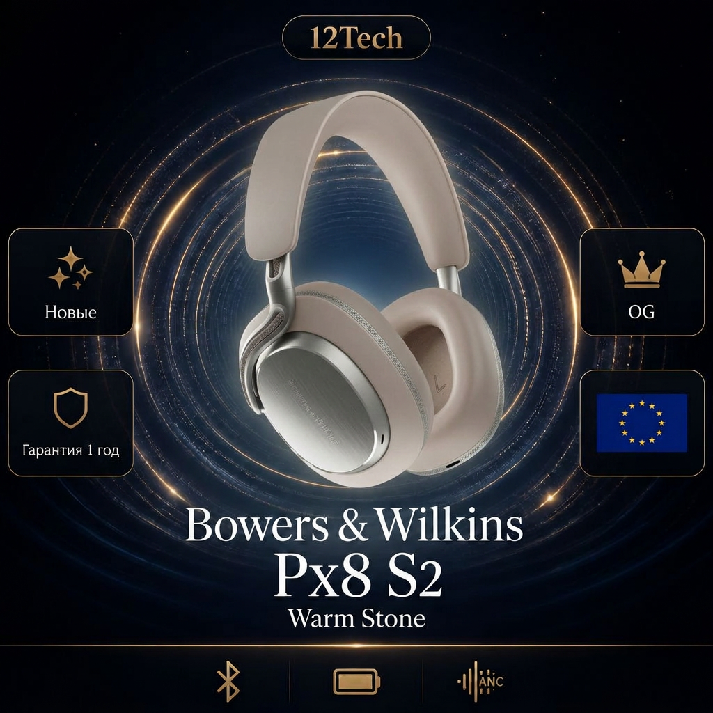 Беспроводные наушники Bowers & Wilkins Px8 S2, warm stone