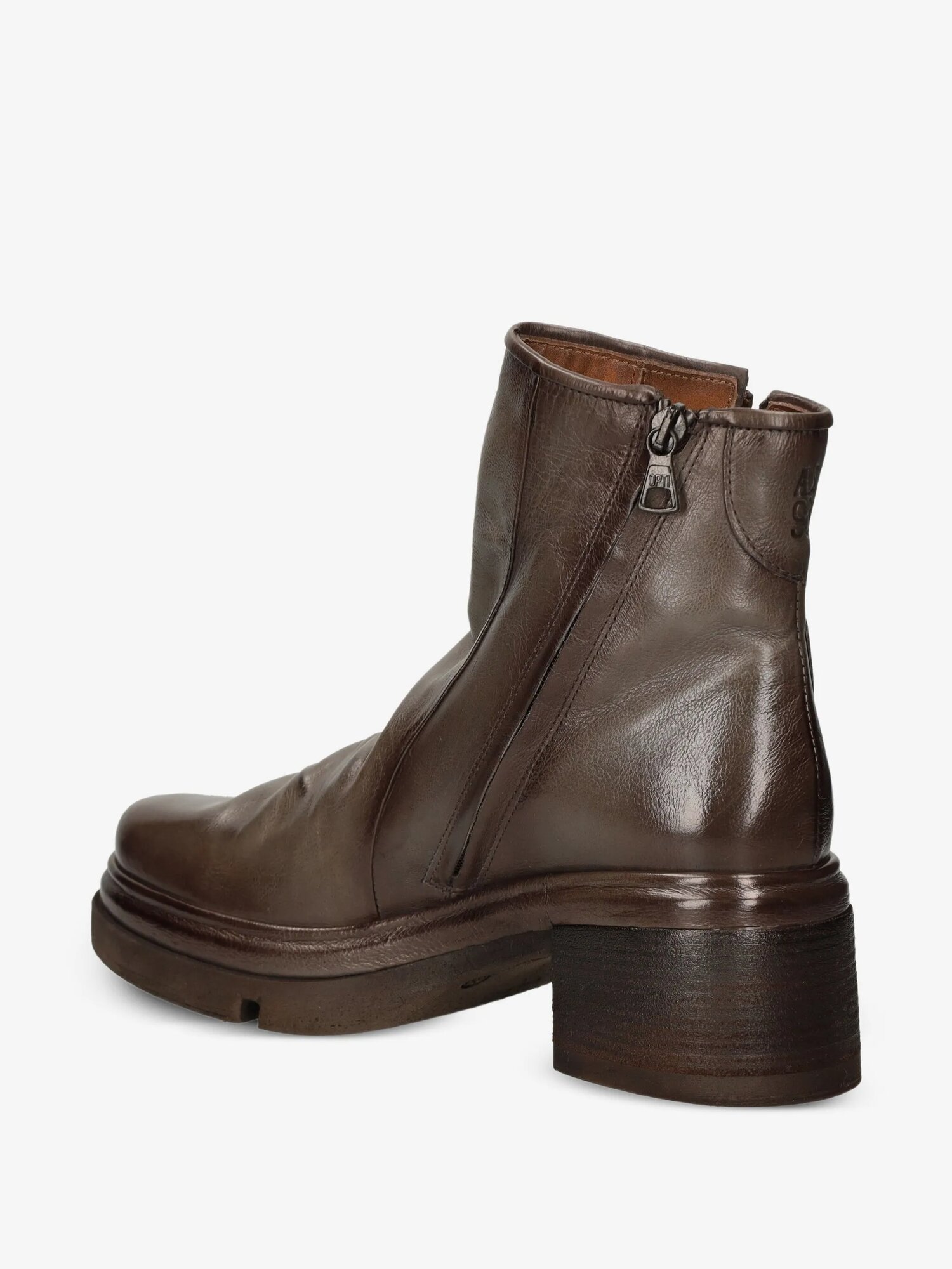 Ботинки A.S.98 Zip leather boots, размер 37, brown — фото 1
