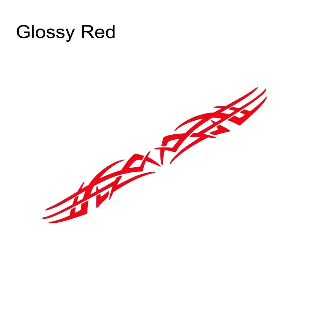 Автонаклейка Glossy Red в стиле племенного пламени
