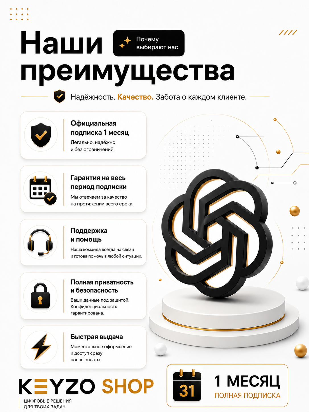 ChatGPT Go 1 месяц — фото 1