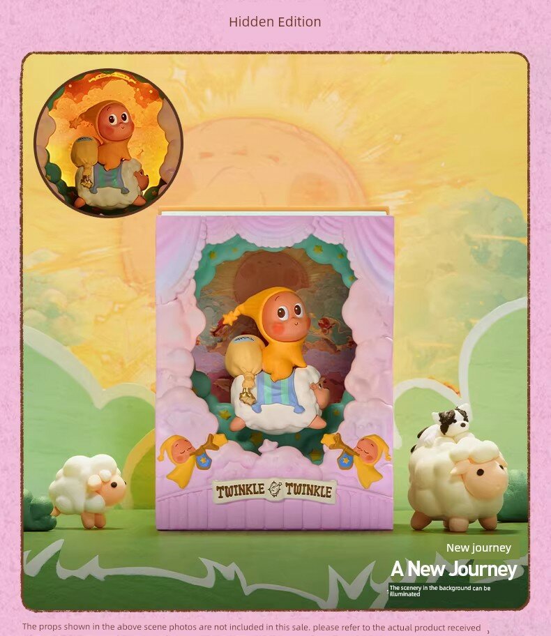 POP MART Starlight Series Скрытая редкая 'Новый путь' Сценарная фигурка слепок, подтвержденное содержимое